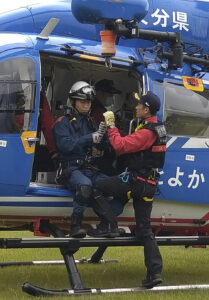 消防本部と防災航空隊合同訓練 – 今日新聞